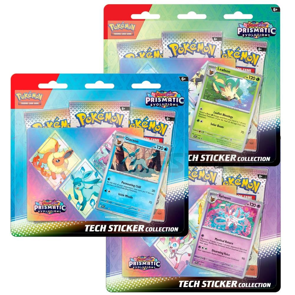 Pokemon Prismatic Evolutions Tech Sticker Collection (3 stk) – Pokestore